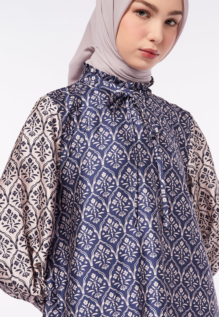 TWO TONE PRINTED BLOUSE | Jenahara