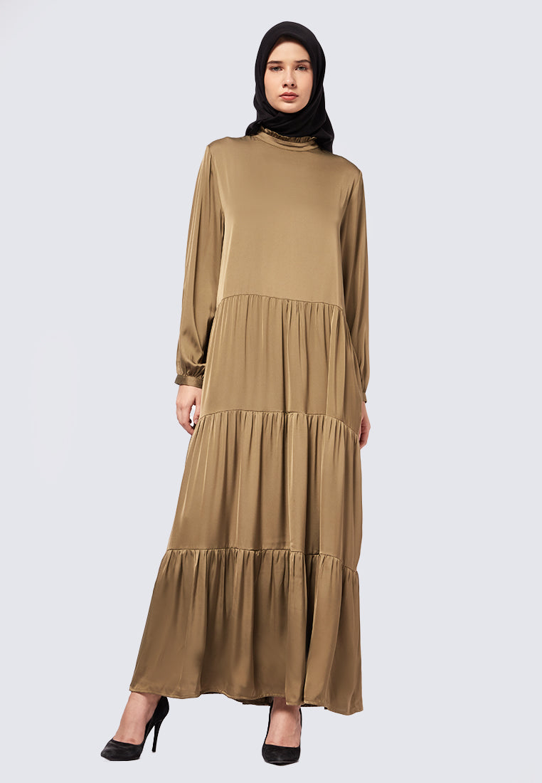 GATHERED TIERED DRESS | Jenahara